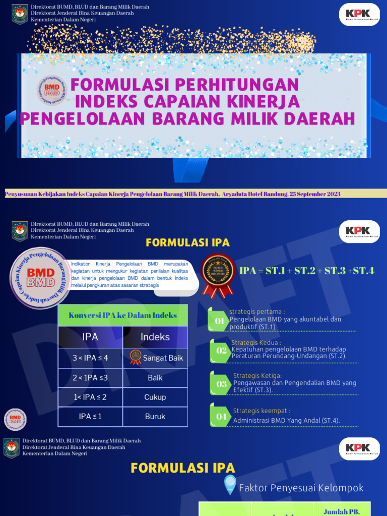 Formulasi Perhitungan IPA Perangkat Daerah | PDF