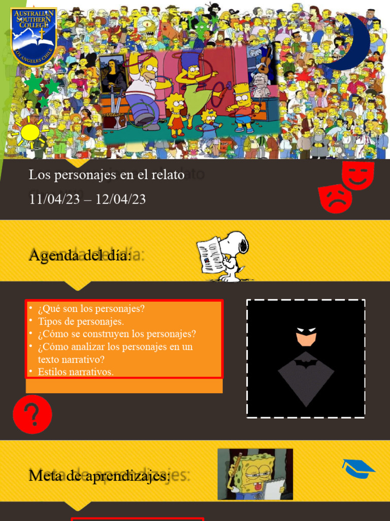 Personajes en El Relato NM1 | PDF | Narración