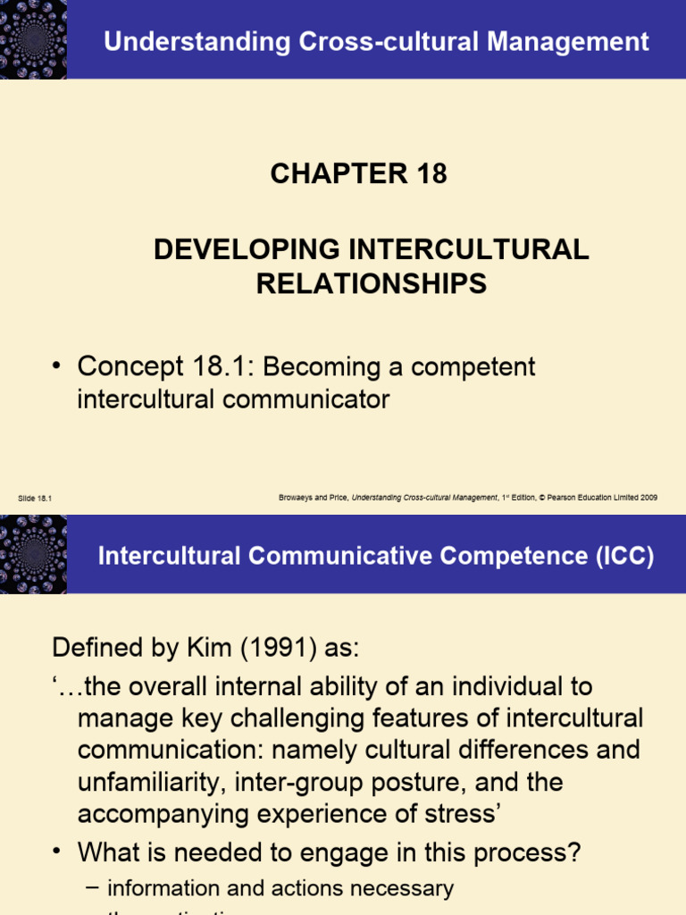 Developing Intercultural Relationships | PDF | Cross Cultural Communication | Affect (Psychology)
