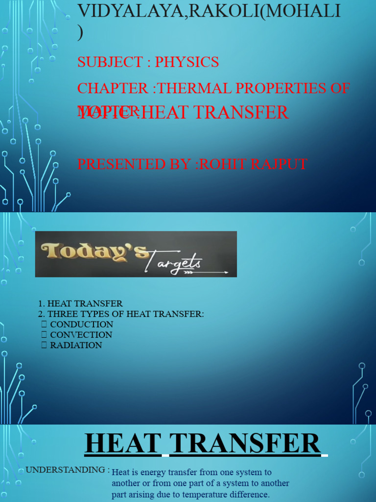 Rohit Rajput Physics | PDF | Heat Transfer | Thermal Conduction