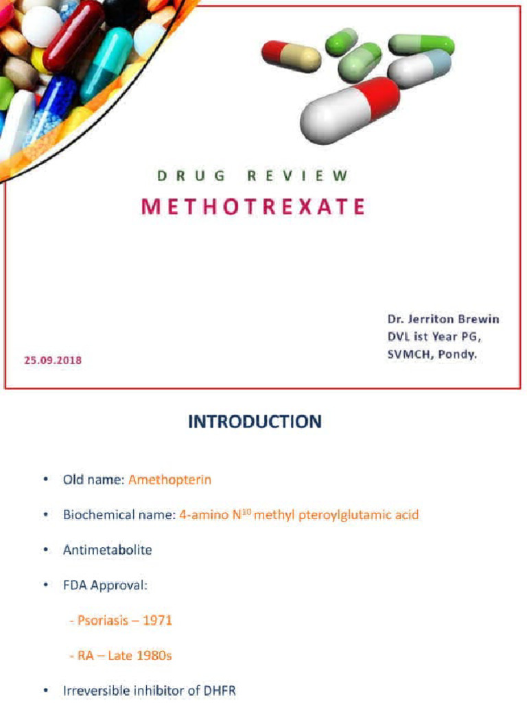 Drug Profile On MTX | PDF