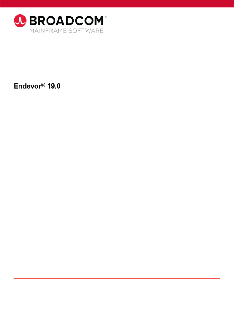 CA Endevor 19 0 Core | PDF | Server (Computing) | Web Service