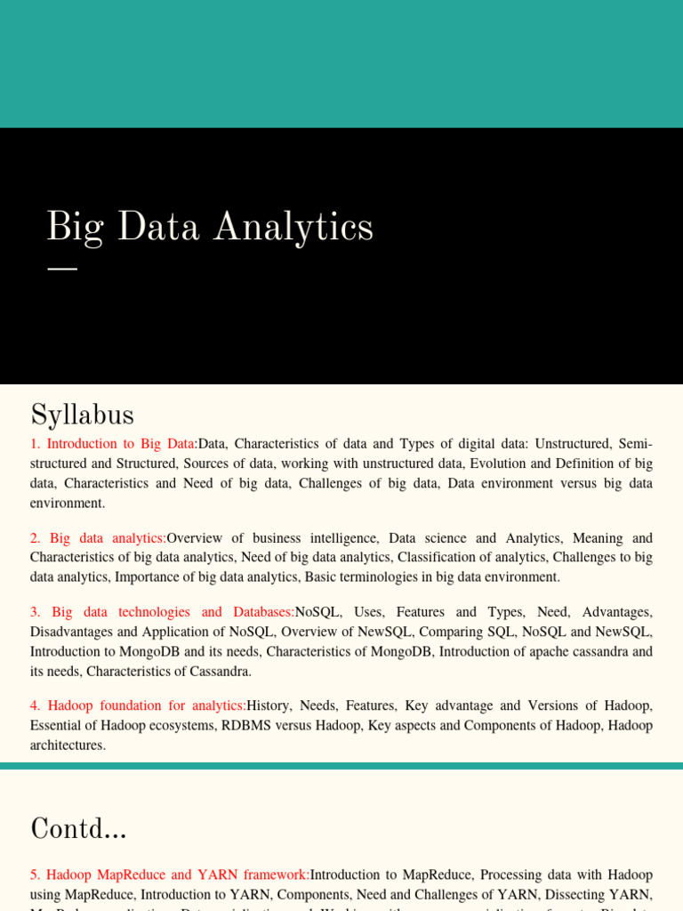 Bda MST Merged | PDF | Big Data | Apache Hadoop Bda MST Merged | PDF | Big Data | Apache Hadoop