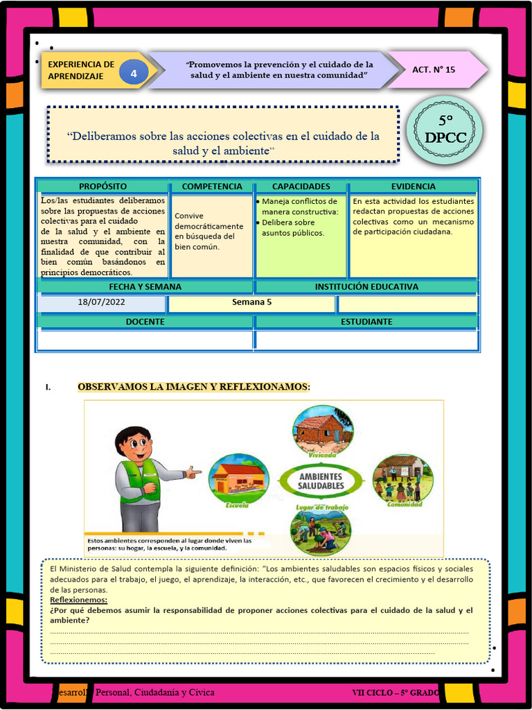 (5to) 4 Actividad de DPCC #03 | PDF | Participación pública | Democracia