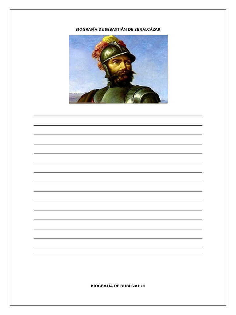 Biografía de Sebastián de Benalcázar | PDF