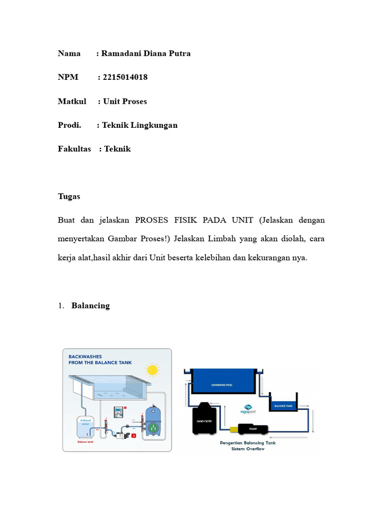 Ramadani Diana Putra Unit Proses | PDF