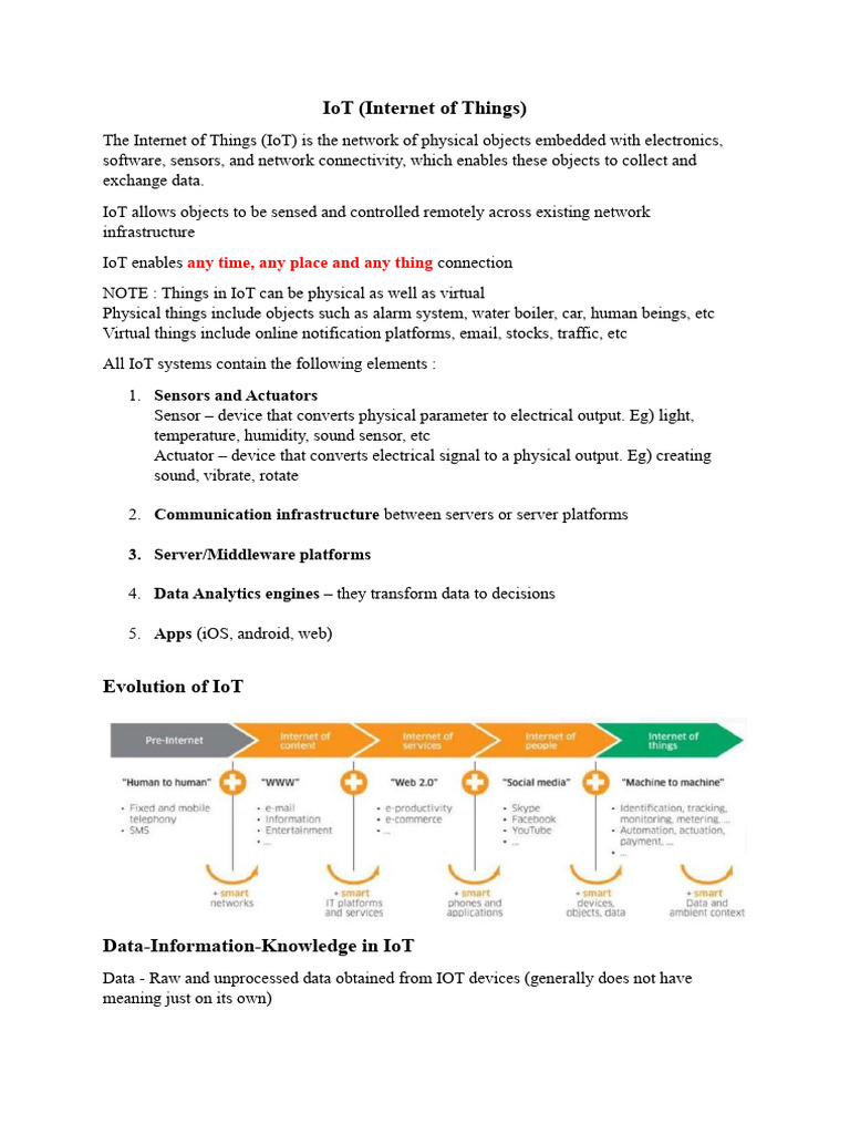 IoT | PDF | Internet Of Things | Computer Network