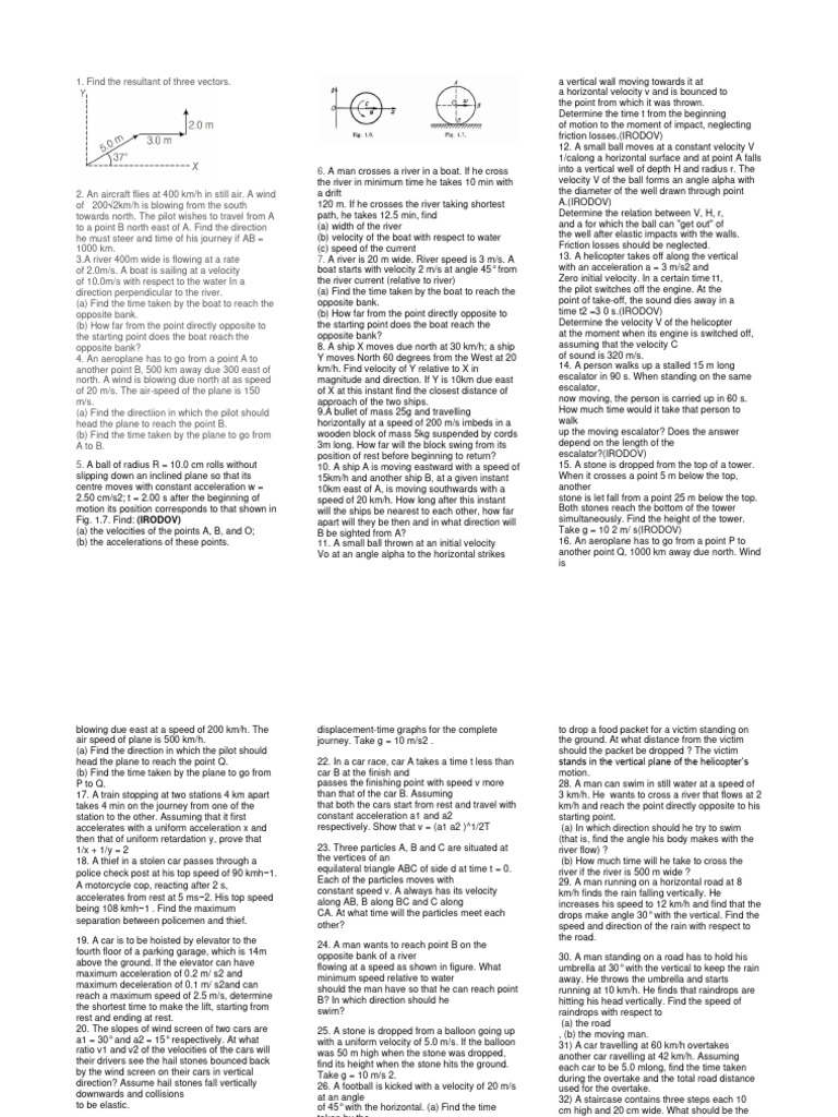 DPP Vectors and Dynamics Mixed | PDF | Acceleration | Speed