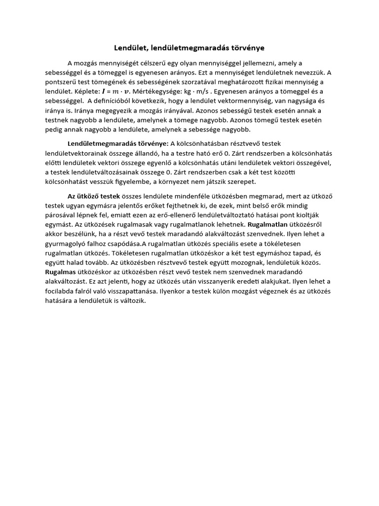 Lendület | PDF