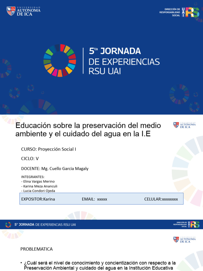 Educacion - Preservacion Del Medio Ambiente y Cuidado Del Agua | PDF ...