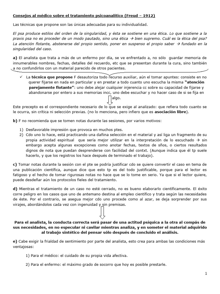 Resumen Psa e Inv DEFINITIVO | PDF | Psicoanálisis | Hipnosis