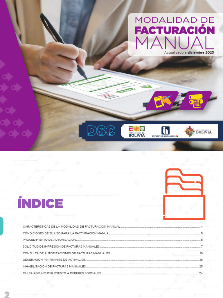 Guía de Facturación Manual 2023 | PDF | Factura