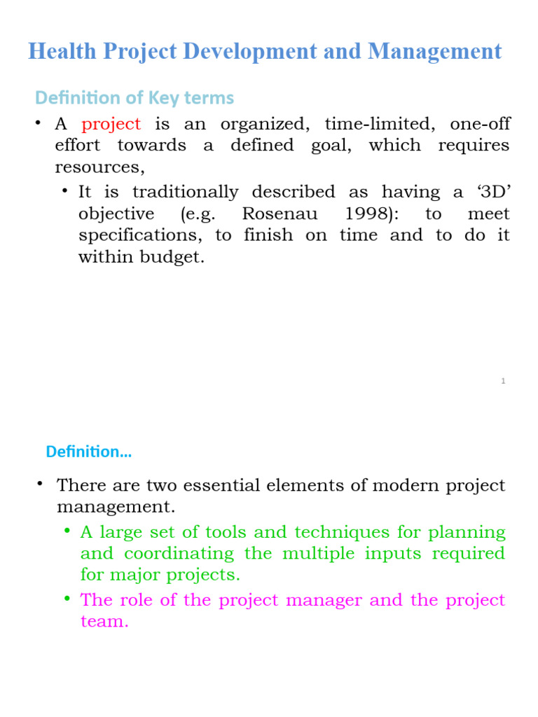 Health Project Development | PDF | Evaluation | Project Management