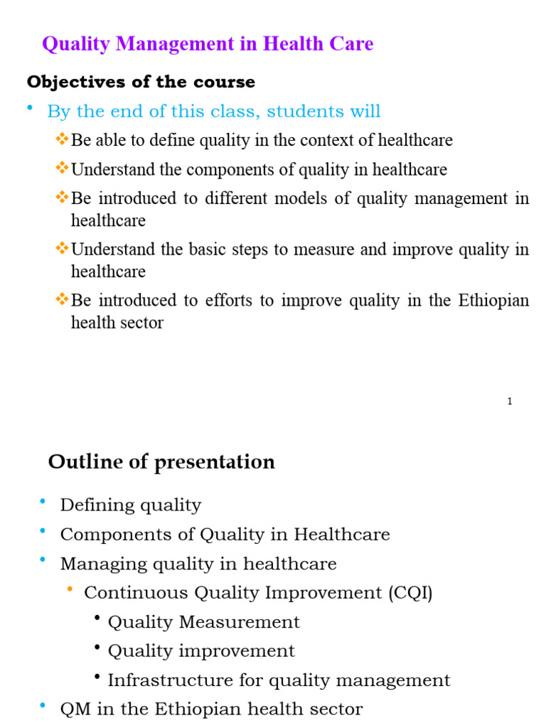 12 Quality Management in Health Care | PDF | Health Care | Quality Management