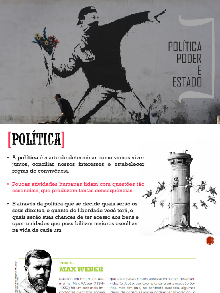 Poder, Política e Estado - Slide | PDF | Estado | Sociologia
