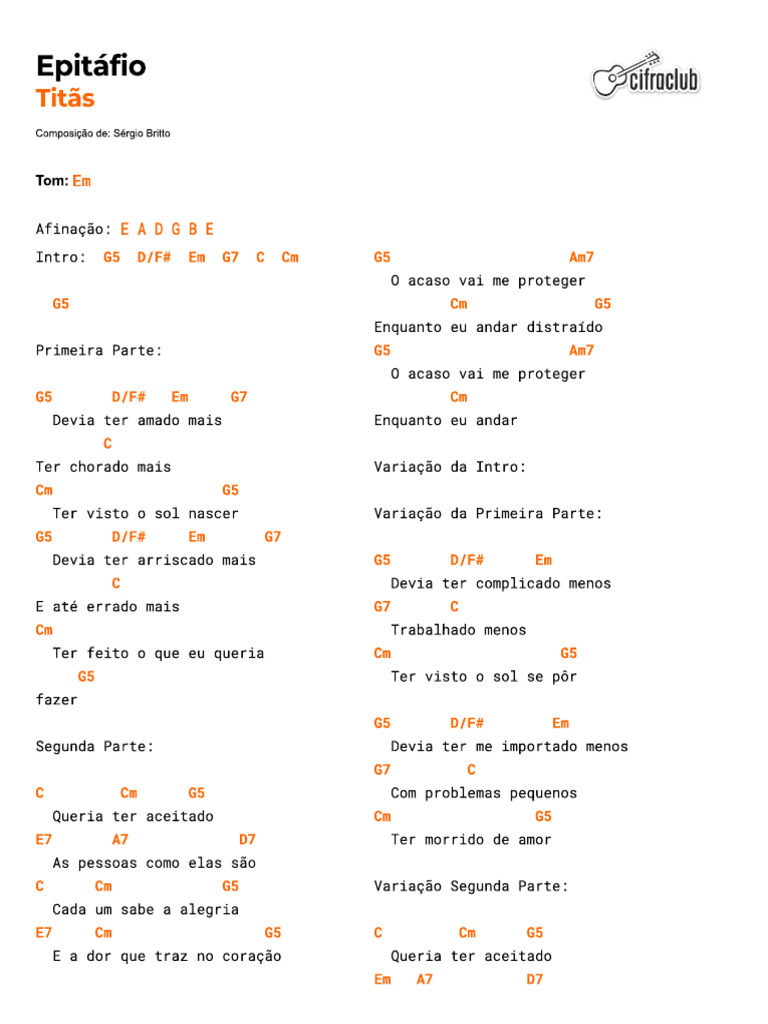 Epitáfio | PDF