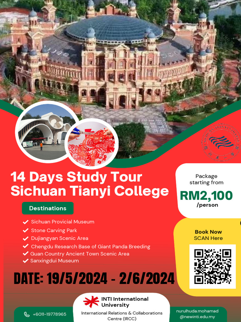 Sichuan Tianyi College Study Tour | PDF
