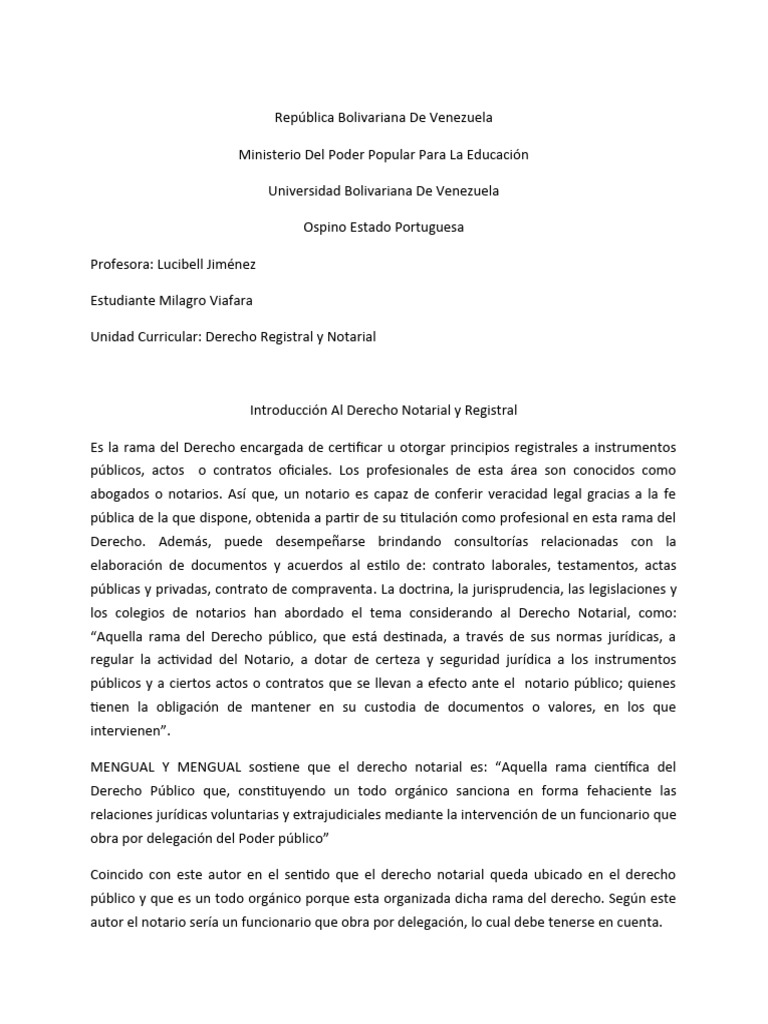 Analisis Derecho Notarial y Registral | PDF | Justicia | Crimen y violencia
