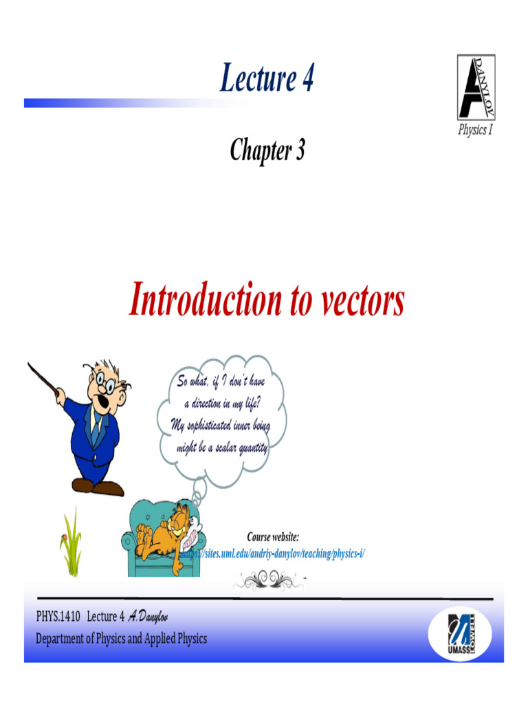 Introduction to Vectors in Physics | PDF | Euclidean Vector | Cartesian ...