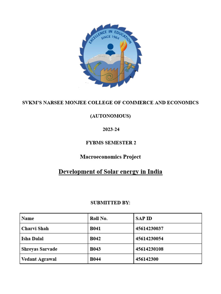 Development of Solar Power in India | PDF | Solar Power | Renewable Energy