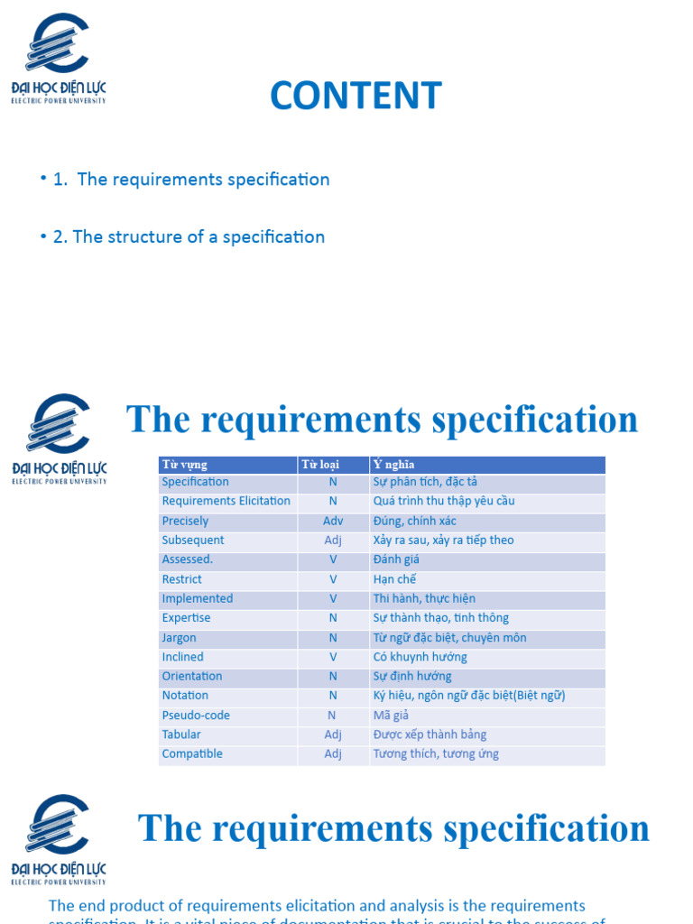 Tieng Anh Thuyet Trinh | PDF | Specification (Technical Standard) | System
