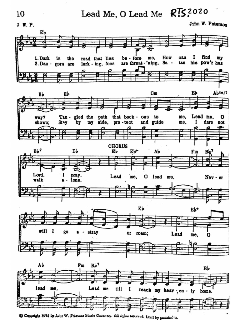 Lead Me, O Lead Me | PDF