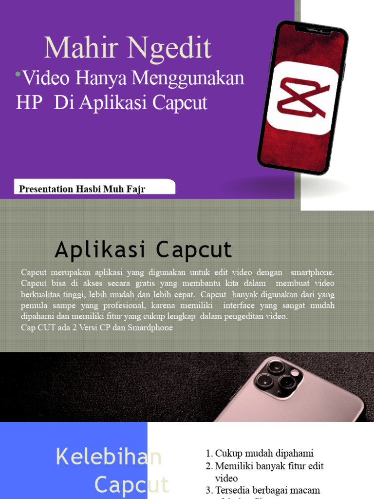 Materi Pembuatan Video Dengan Capcut | PDF