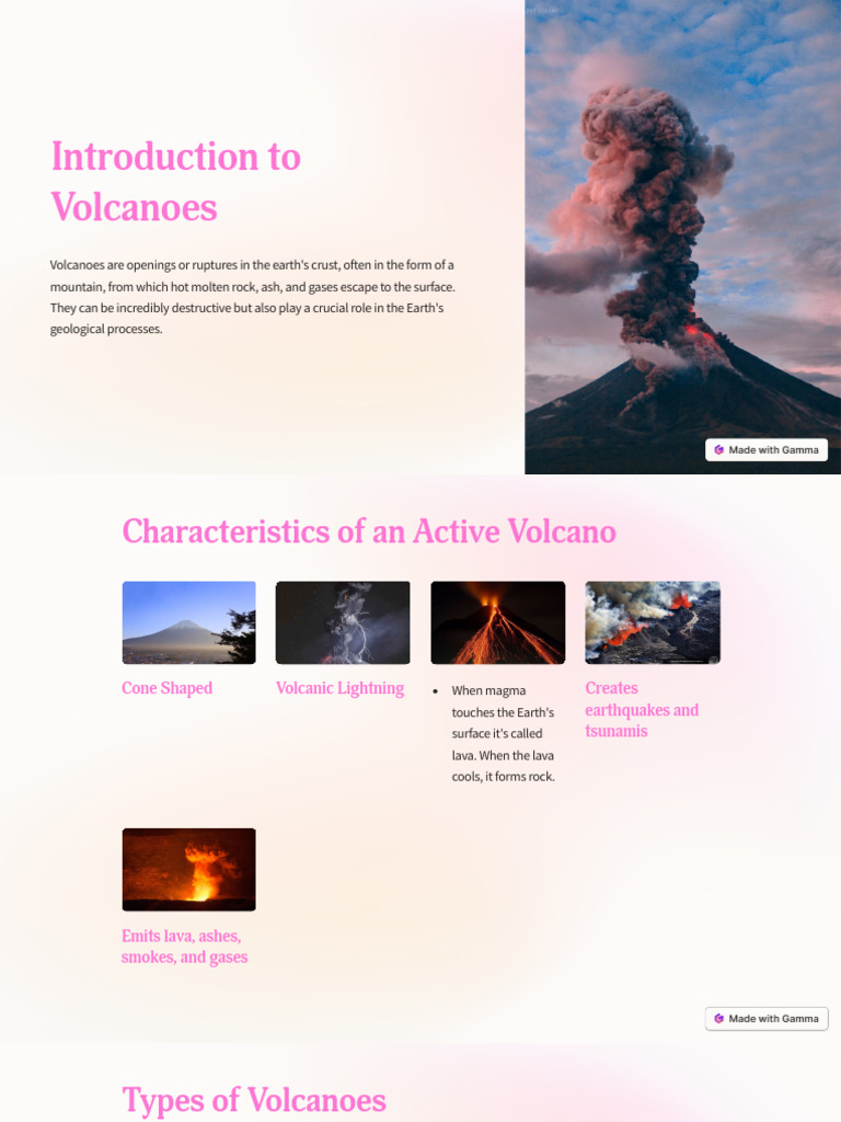 Introduction To Volcanoes | PDF