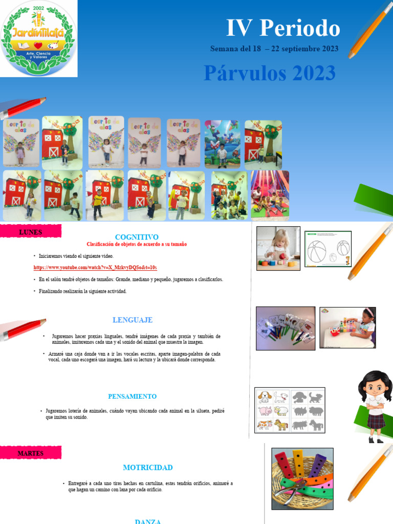 Planeación de Clases 18 - 22 Septiembre 2023 | PDF