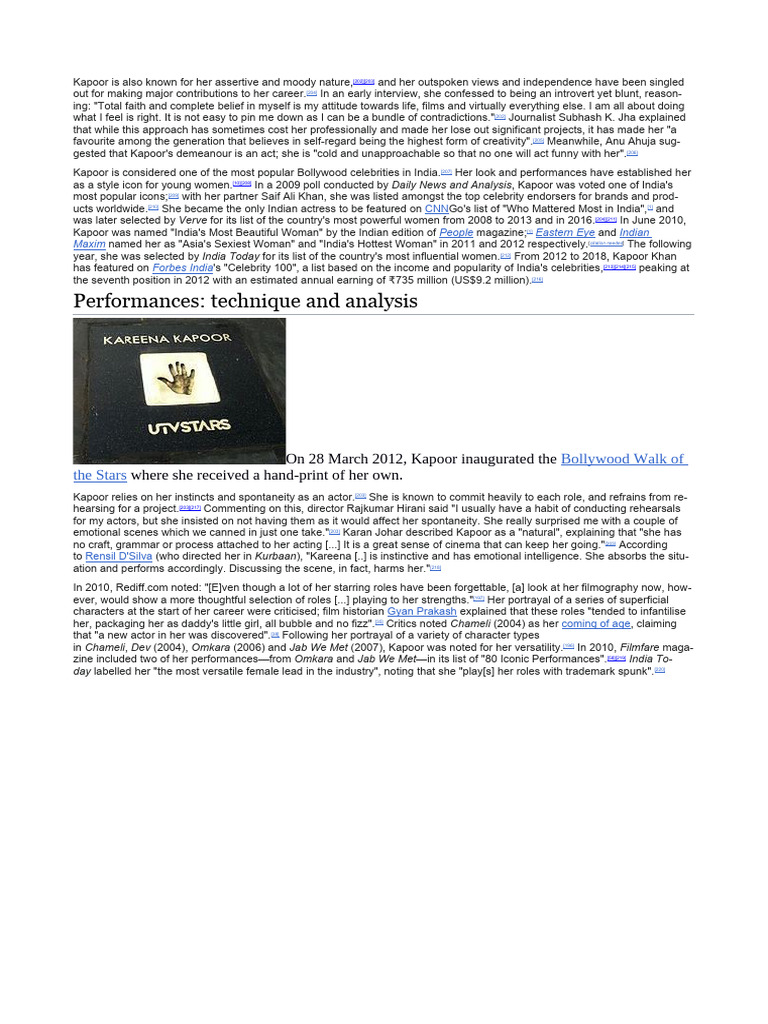 Performances | PDF | Cinema Of India