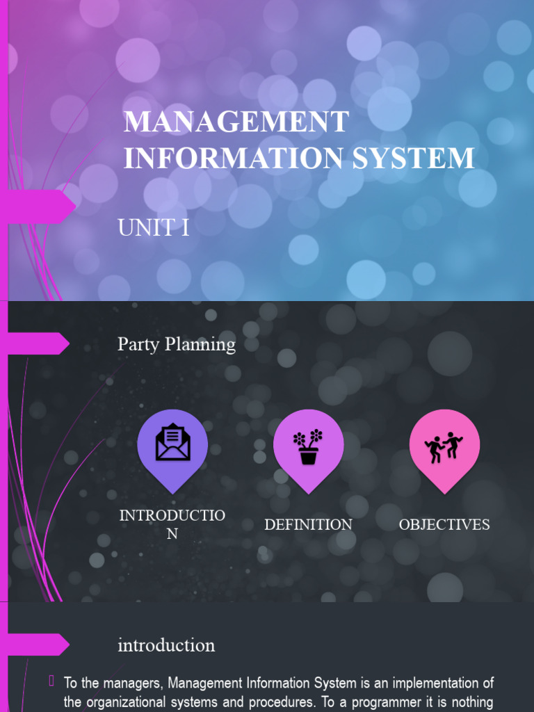 Management Information System | PDF | System | Management Information System