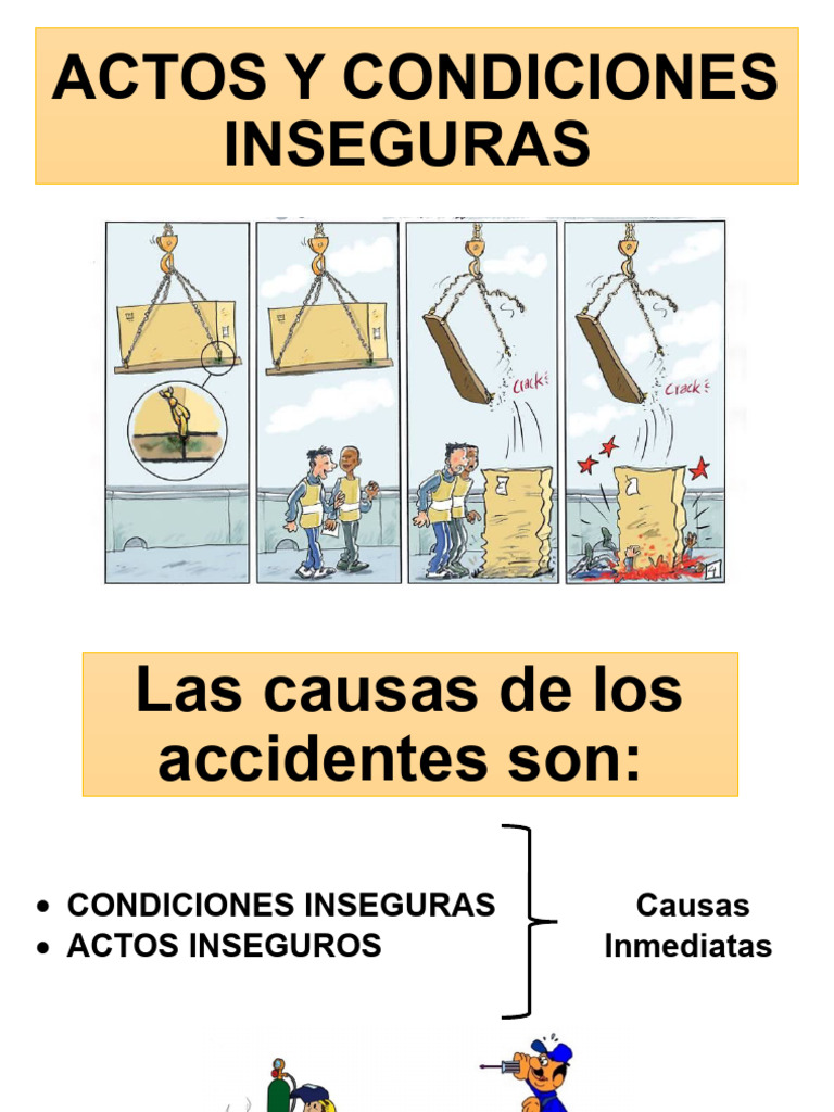 ACTOS Y CONDICIONES INSEGURAS | PDF | Seguridad y salud ocupacional ...