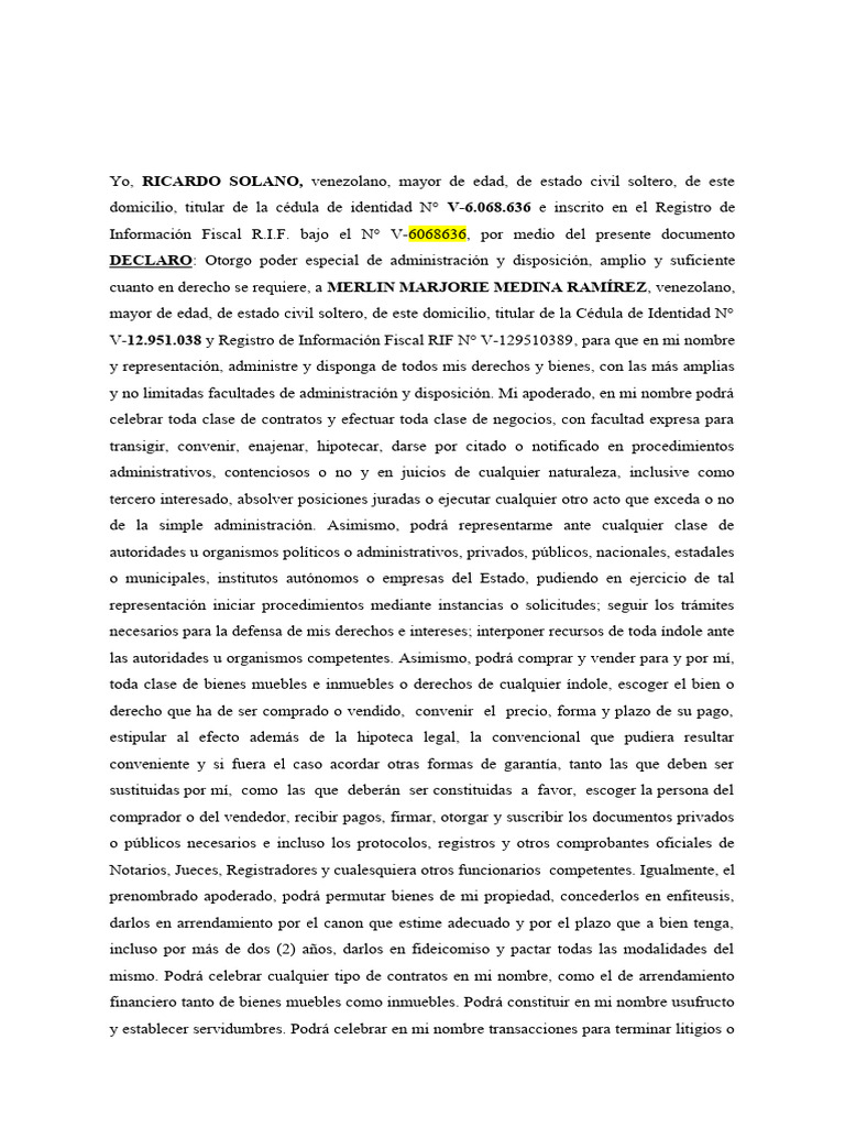 Poder General Amplio 2 | PDF | Bancos | Propiedad