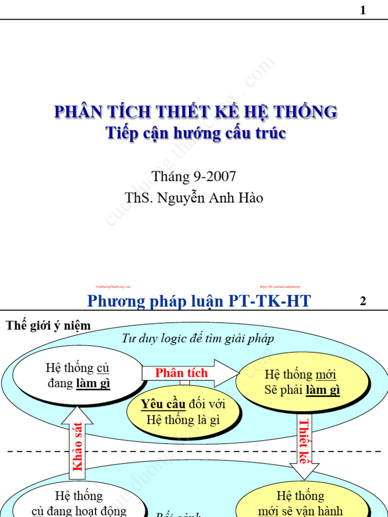 Phan Tich Thiet Ke HTTT | PDF