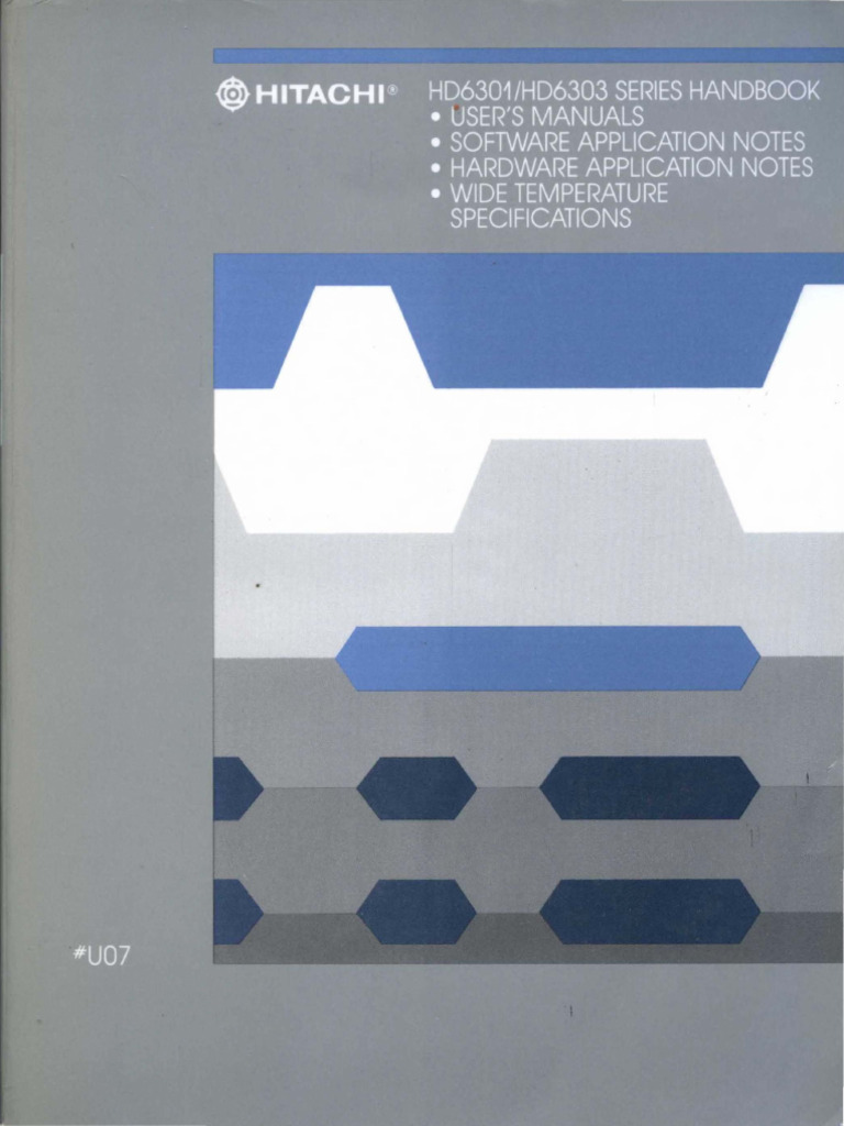 Hd6301 3 Handbook | PDF | Computer Program | Programming