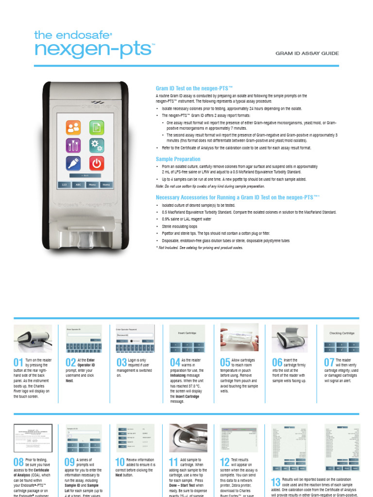 Endosafe®nexgen PTS™GramIDAssayGuide | PDF Endosafe®nexgen PTS™GramIDAssayGuide | PDF