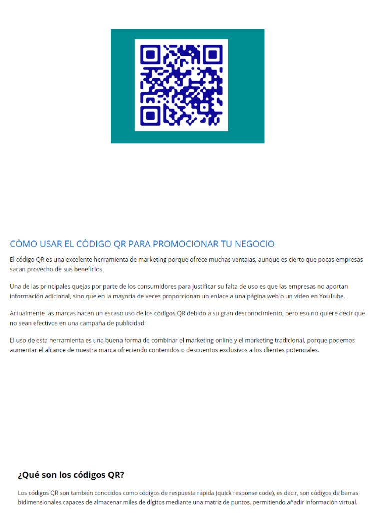Codigo QR | PDF