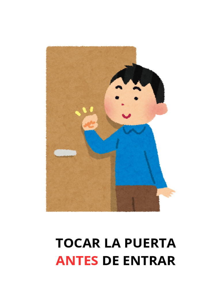 Pictograma Tocar La Puerta | PDF
