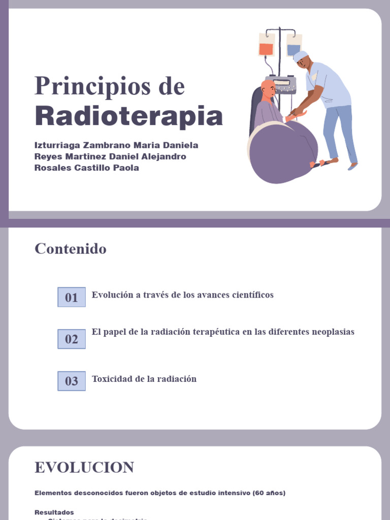 Clase ONCO - Radioterapia | PDF | Terapia de radiación | Cáncer