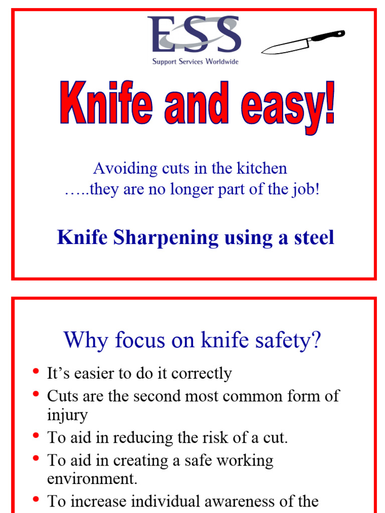 Kitchen Knife Safety and Sharpening Guide | PDF
