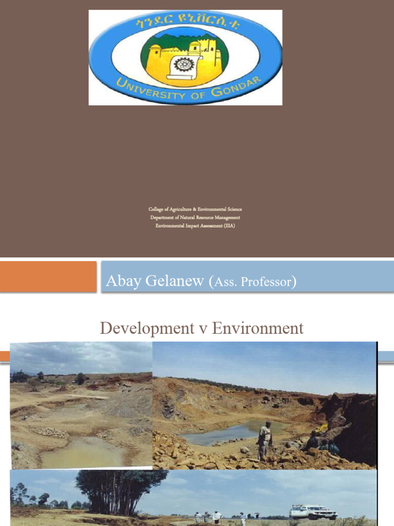 Presentation Of Eia Pdf Environmental Impact Assessment