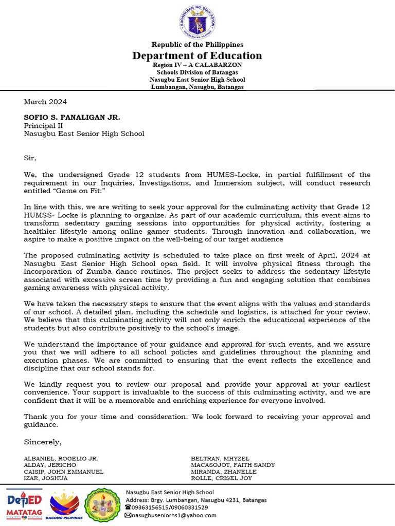 3is Group 3 Project Proposal | PDF | Physical Fitness