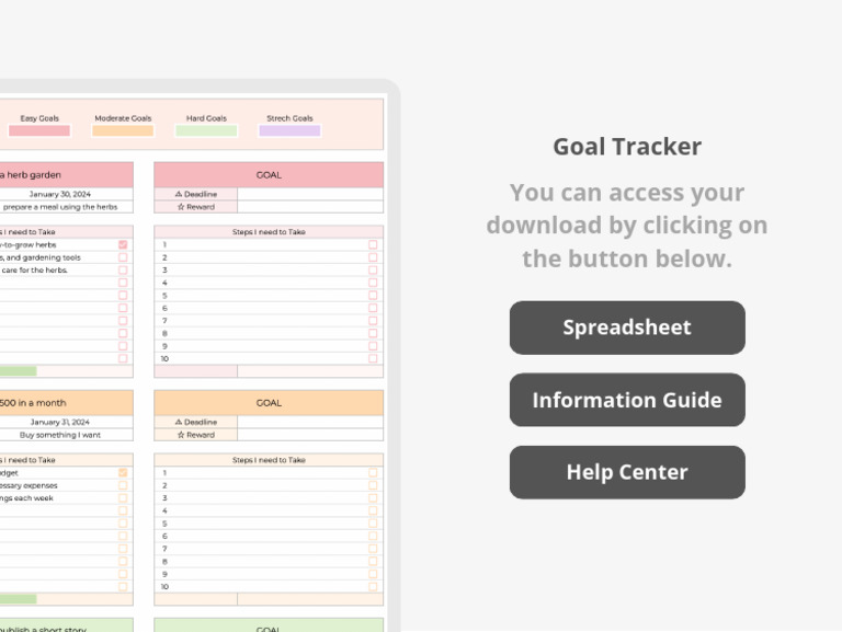 Goal Tracker - Sweetheart | PDF | Computers