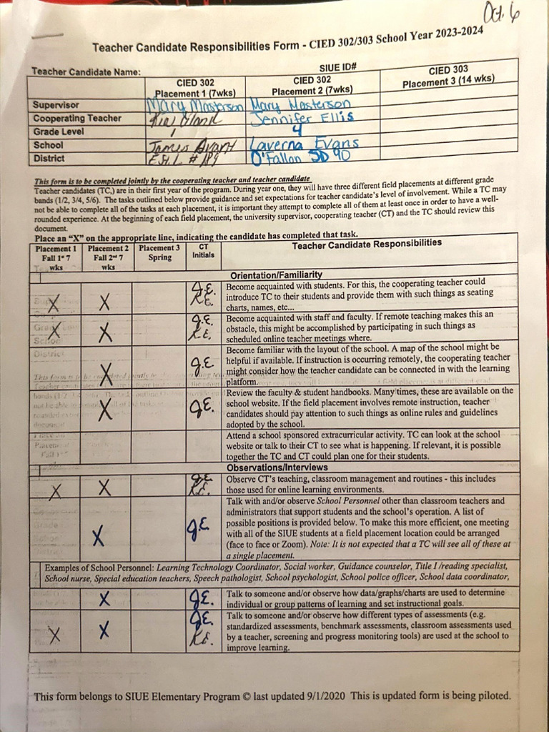 Responsibility Form | PDF | Teachers | Pedagogy