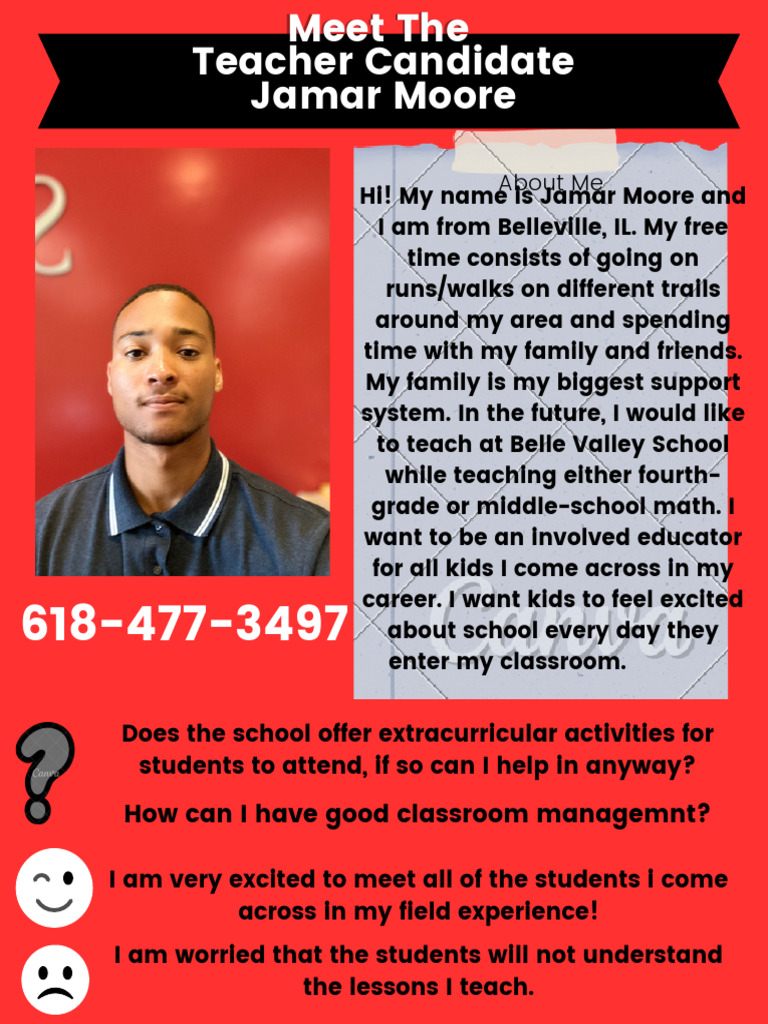Meet The Teacher Candidate Flyer | PDF