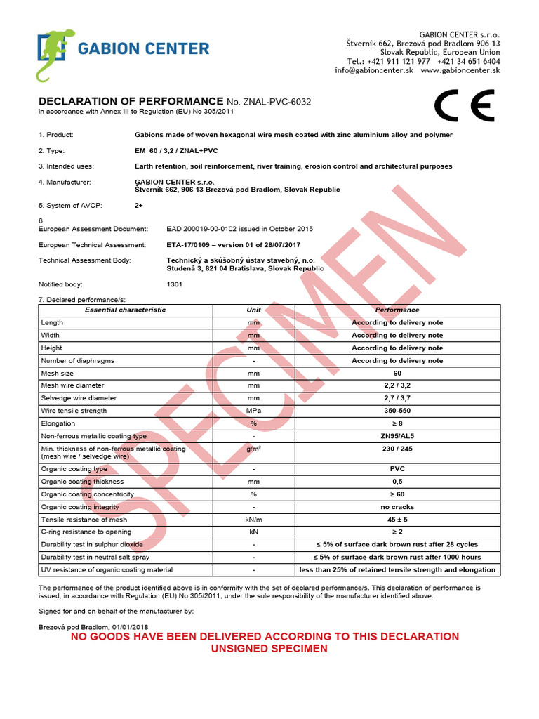 Specimen En-Ce-6032-Znal-Pvc | PDF | Wire | Rust