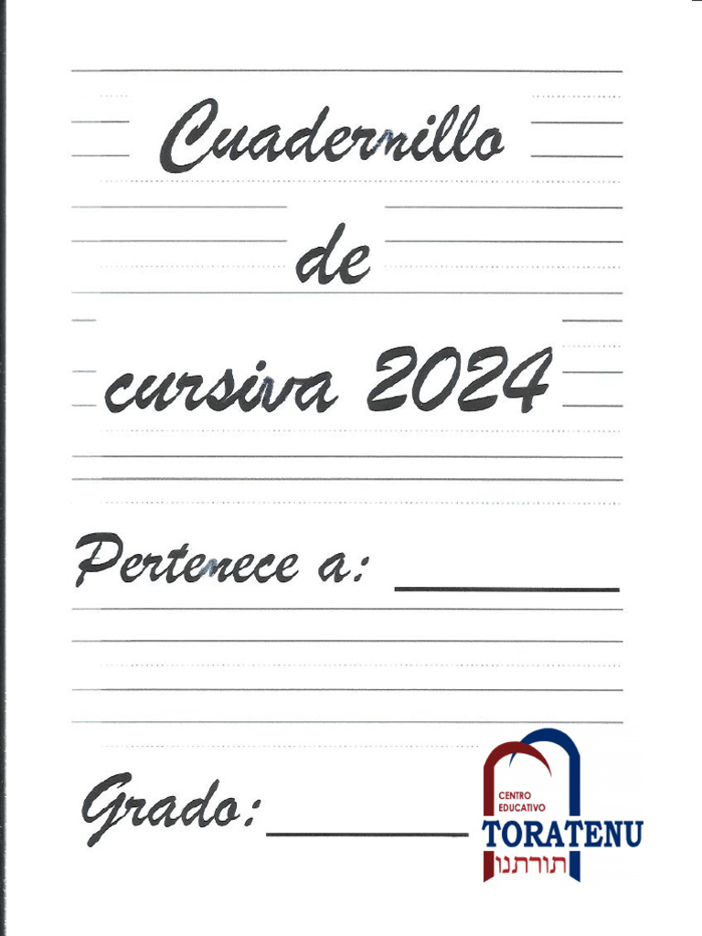 CURSIVA 2024 CUADERNILLO (1) | PDF