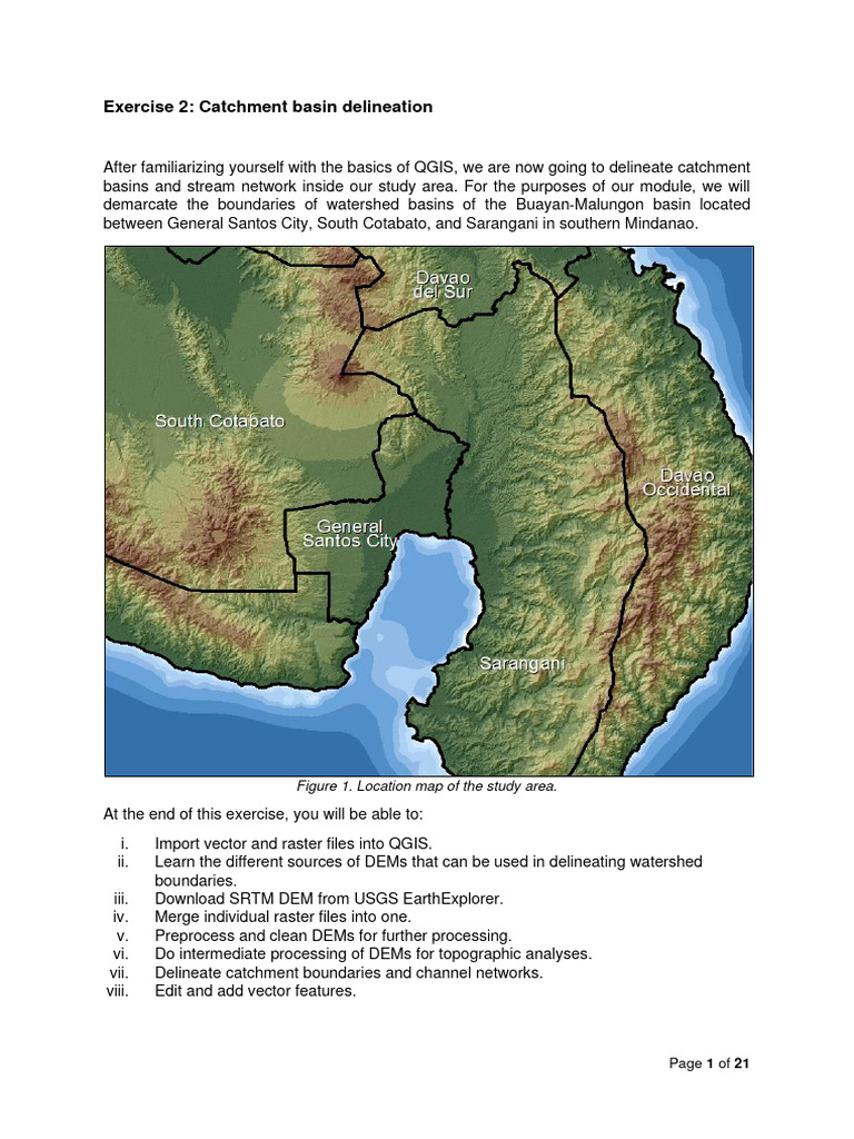 Exercise 2 Catchment Basin Delineation | PDF
