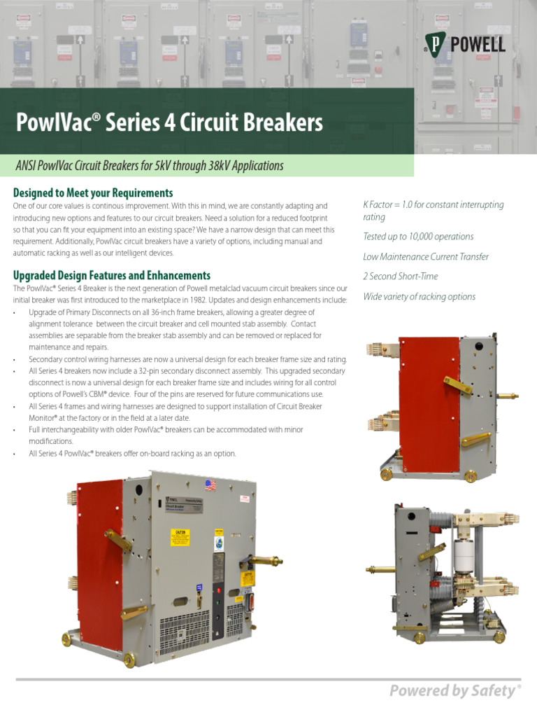 PowlVac Circuit Breakers 2 | PDF | Components | Equipment
