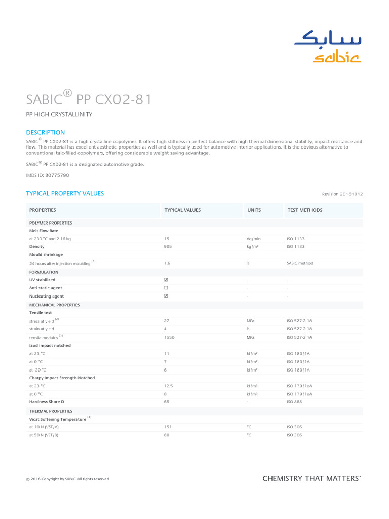 Datasheet CX02-81 | PDF | Yield (Engineering) | Strength Of Materials